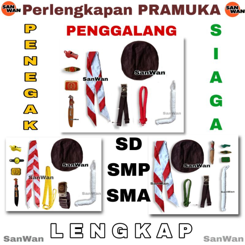 Jual Perlengkapan Pramuka Penggalang Siaga Penegak Sekolah SD SMP SMA ...