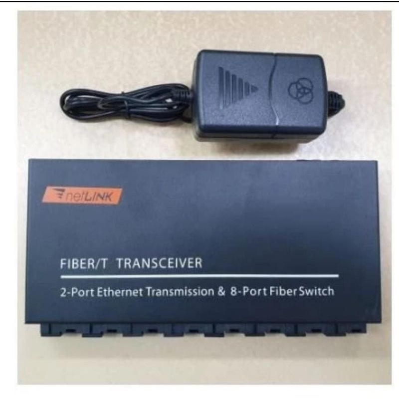 Jual Fiber Optic To RJ45 Media Converter ,8 Fo 2 LAN 10/100 Mbps | Shopee Indonesia
