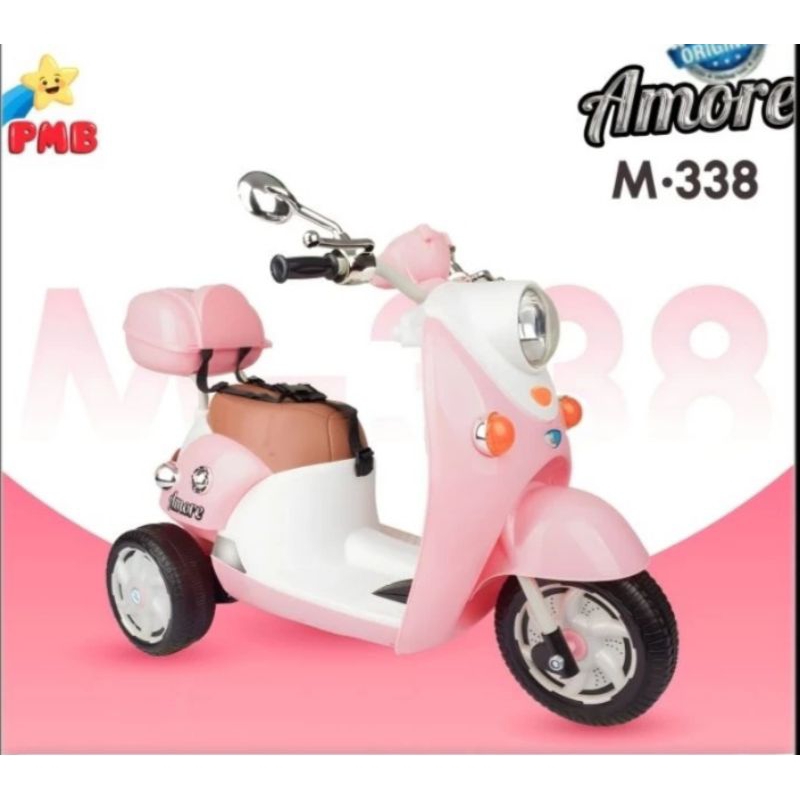 Jual Motor Anak Aki Remote Control/RC Scoopy Amore M338 PMB | Shopee ...