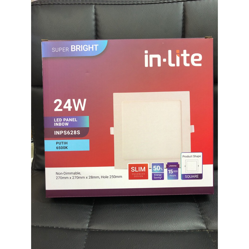 Jual lampu Led Panel inbow downlight tanam kotak 24w 24watt 24 w ...