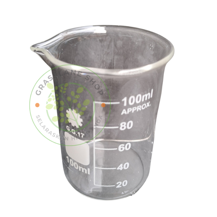 Jual Beaker Glass Kaca 100ml Gelas Kimia 100 ml RRC | Shopee Indonesia