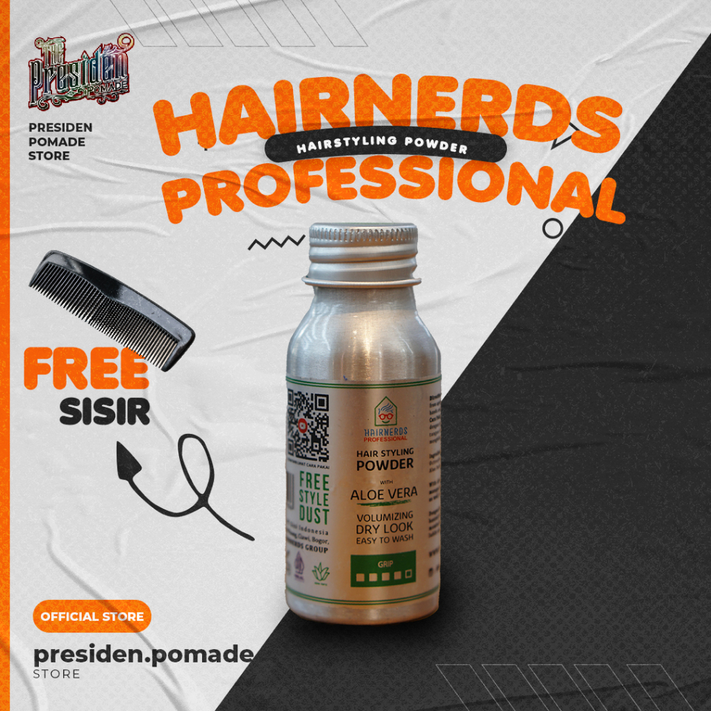Jual Hairnerds Professional Freestyle Dust Powder / Bubuk Rambut ...