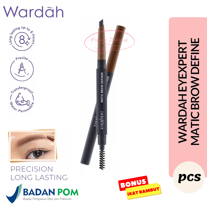 Jual Wardah EyeXpert Matic Brow Definer - Pensil Alis Anti Air dan ...