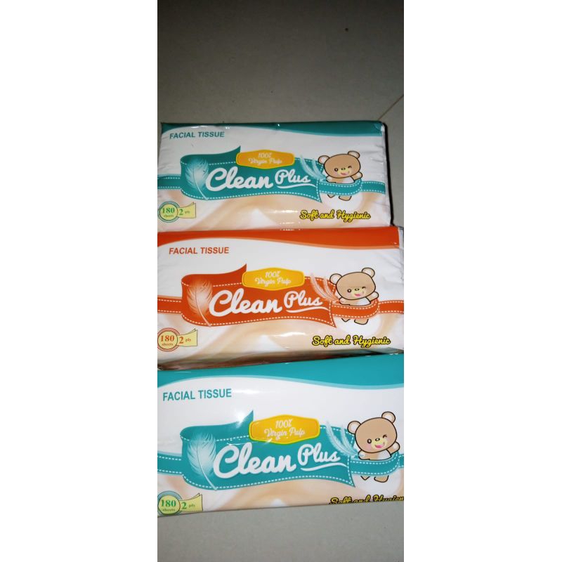 Jual Tisu Clean Plus 180 sheets (3 Pack) | Shopee Indonesia