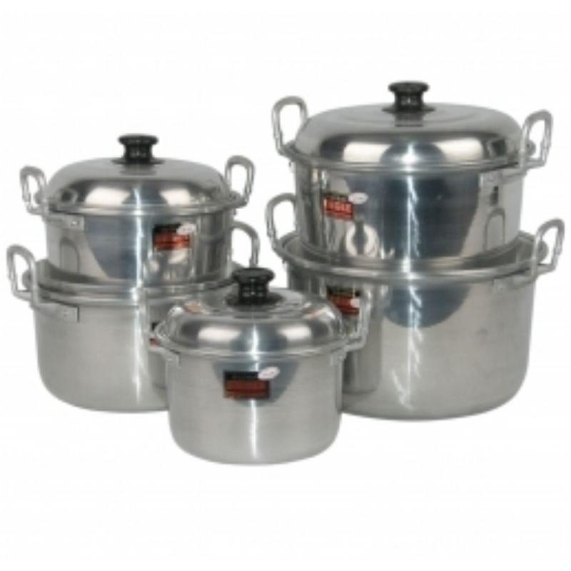 Jual Dandang Aluminium/Panci Ekonomi/Panci Kukus /Dandang 20 22 24 26 28 30 33 cm | Shopee Indonesia