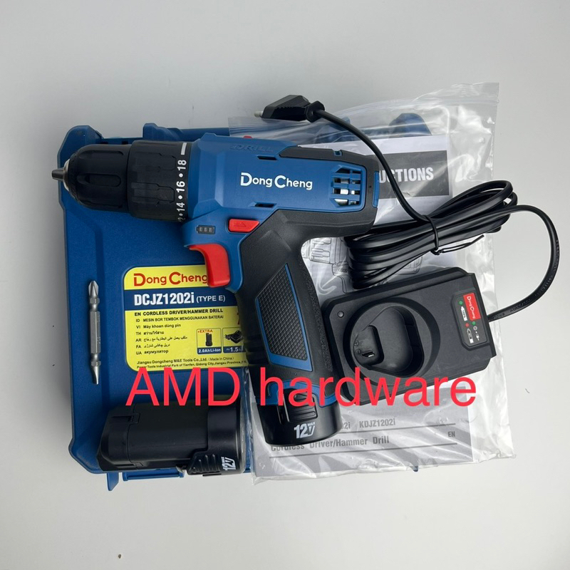 Jual MESIN BOR TEMBOK CORDLESS DONGCHENG DCJZ1202i BATERAI 12Volt Dong ...
