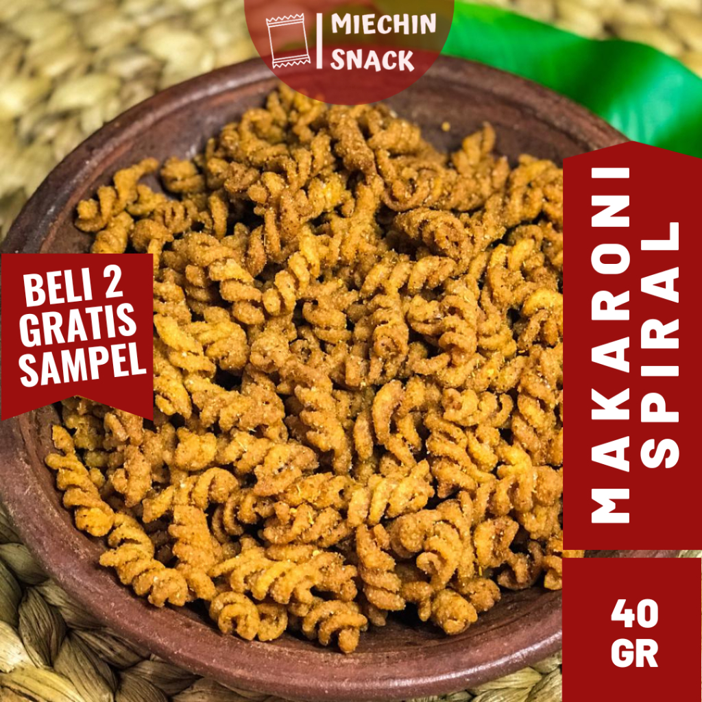 Jual MIECHIN SNACK - Makaroni Spiral 40gr - Keripik Snack Cemilan ...