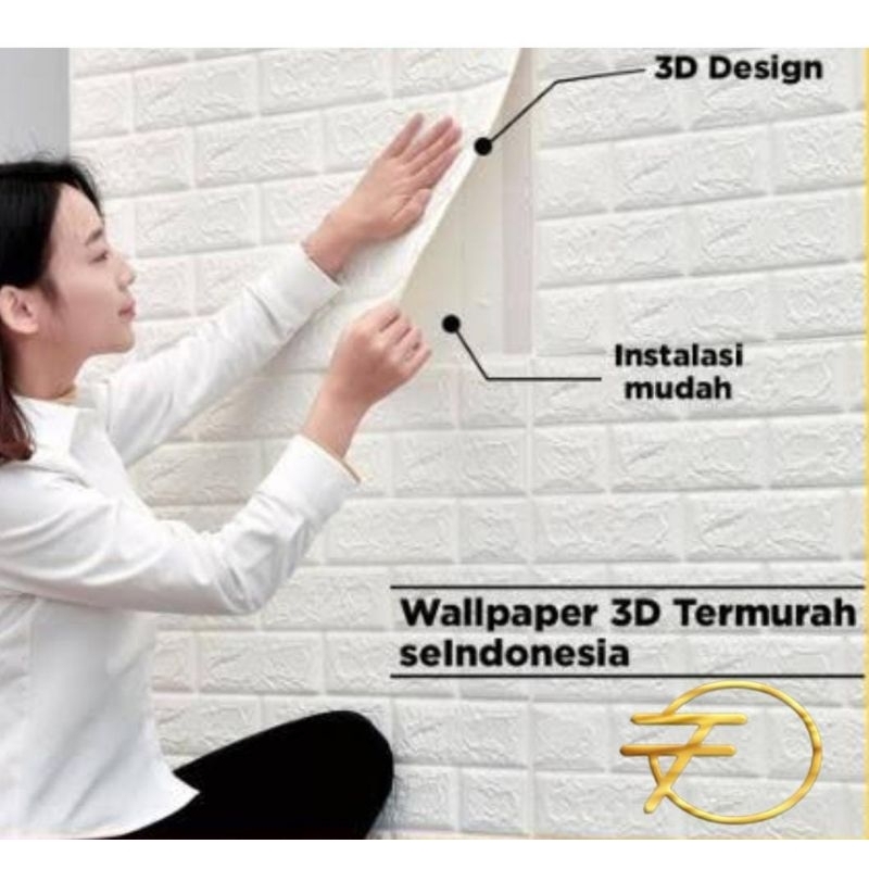 Jual PROMO TERMURAH WALLPAPER FOAM DINDING RUMAH KAMAR 70 X 77 CM / WALPAPER DINDING TEBAL Motif ...