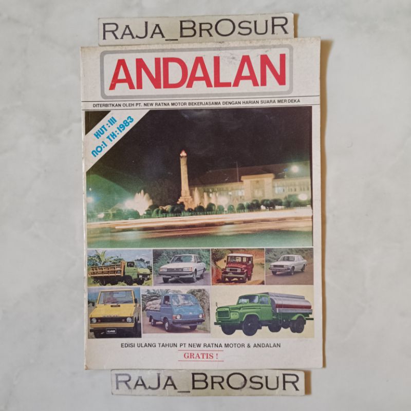 Jual Majalah/Buku Andalan Toyota Vol III no 1/1983 edisi ulang tahun ...