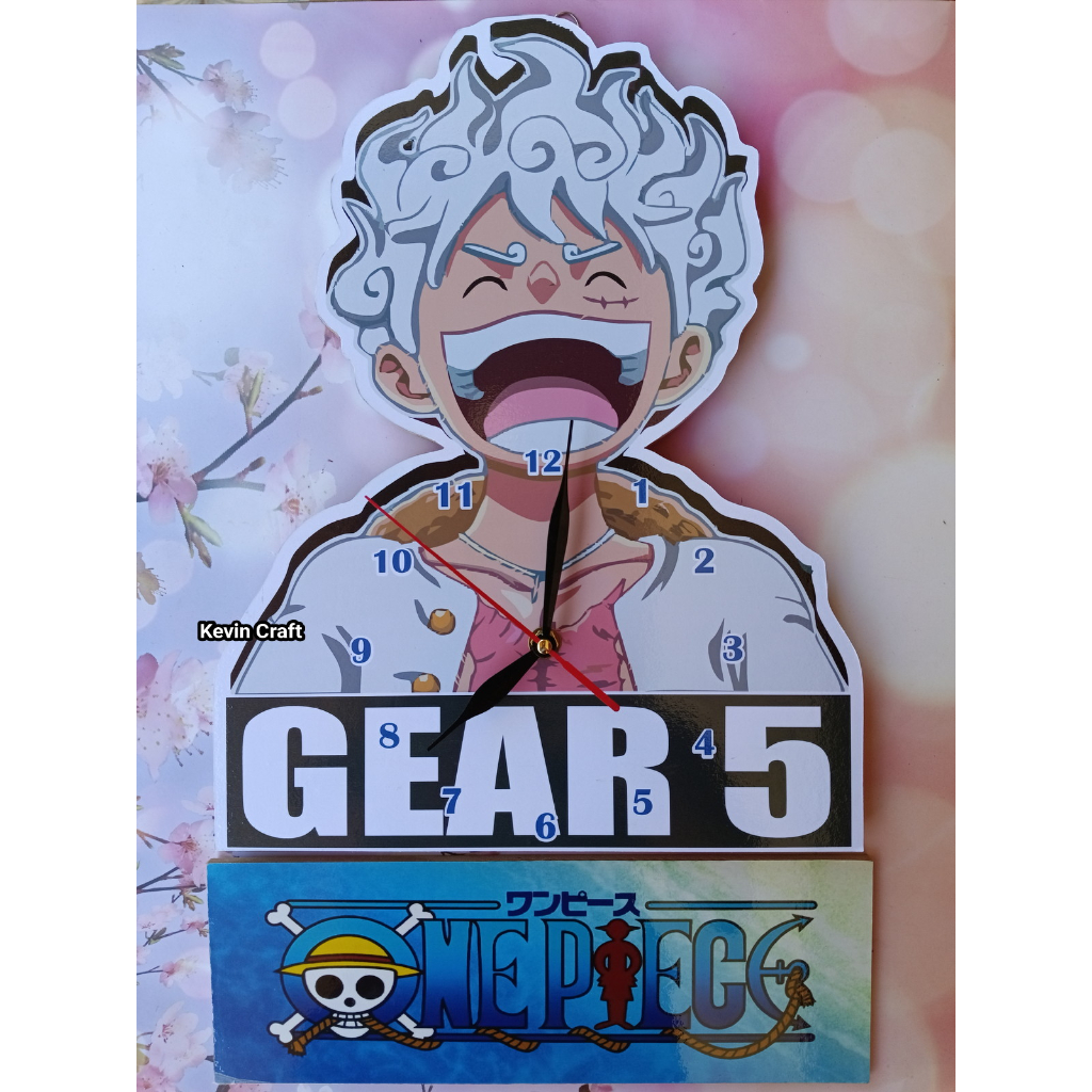 Jual Jam dinding karakter luffy gear 5 anime one piece | Shopee Indonesia