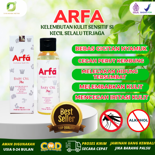Jual Arfa Baby Oil Minyak Telon Original 100 ML - Melembabkan kulit ...