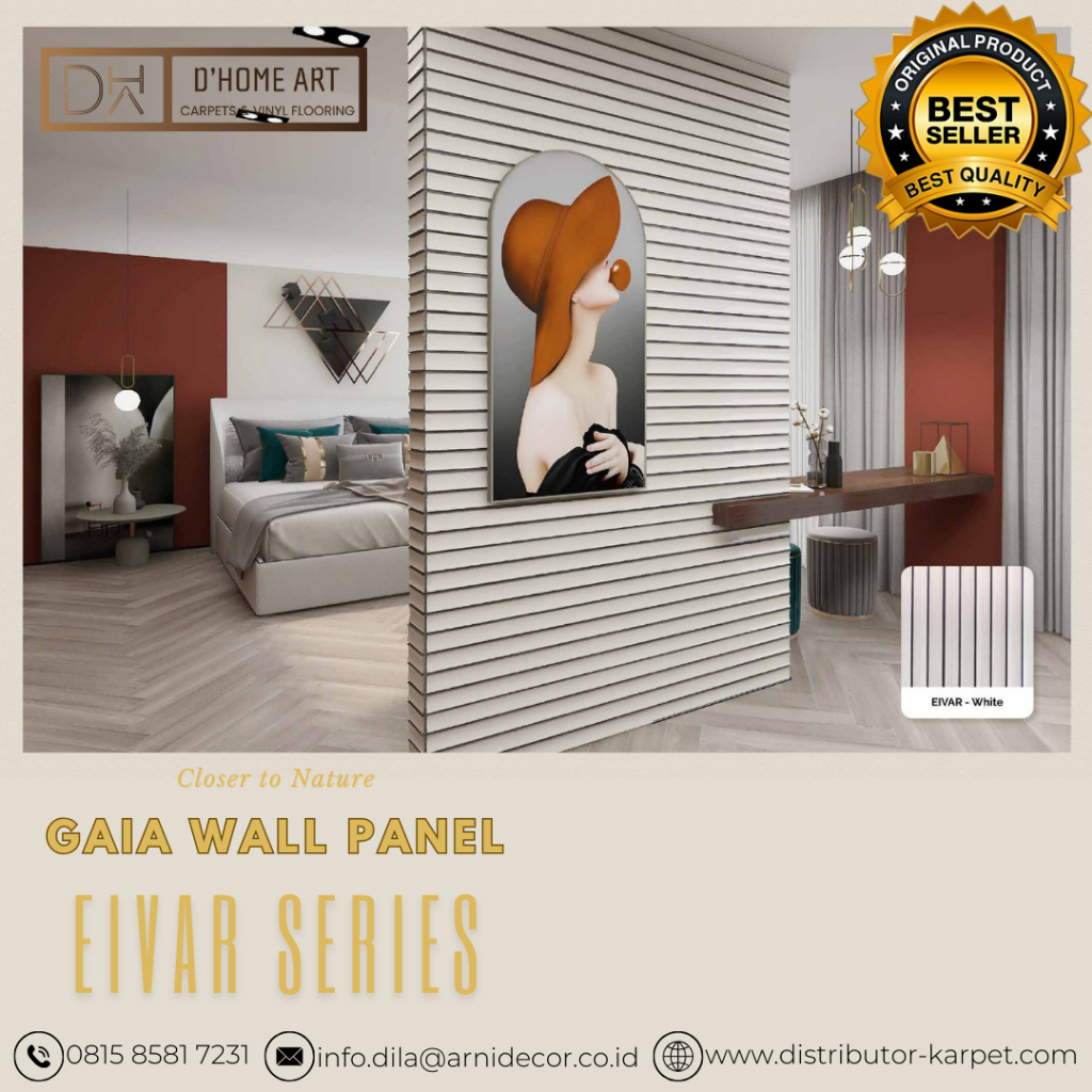 Jual WPC Wood Wall Panel Gaia Eivar Series |WPC Hiasan Dinding Panjang ...