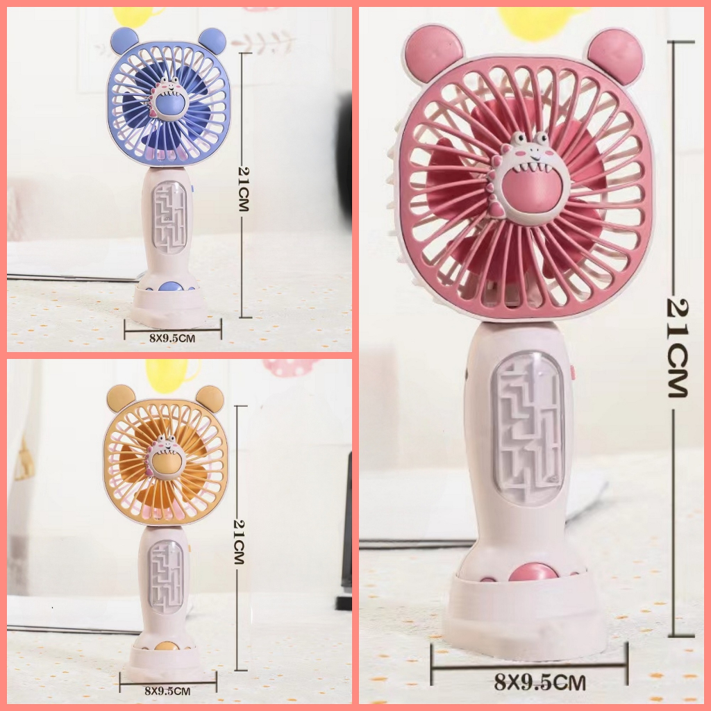 Jual Kipas Tangan Portable LABIR HQ40A LED Stand Meja Isi Ulang ...