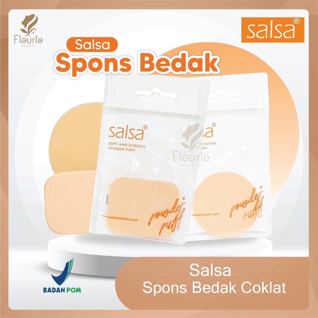 Jual SALSA Spons Bedak Coklat Bulat / Persegi - Powder Puff | Shopee ...