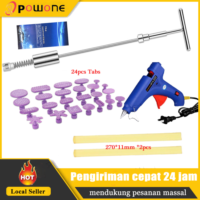 Jual Alat PDR Alat Perbaikan Penyok Mobil set Slide Hammer Glue Gun ...
