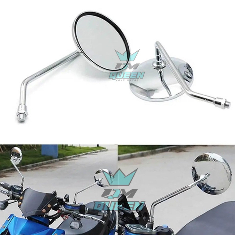 Jual KACA SPION BULAT TIPE FAZZIO MODEL VESPA RETO CLASSIC FULL CHROME ...