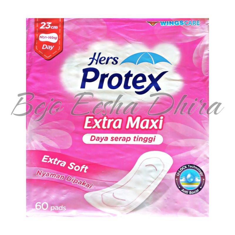 Jual Hers Protex Extra Maxi Non Wing 60 Pads Pembalut Haid Menstruasi ...