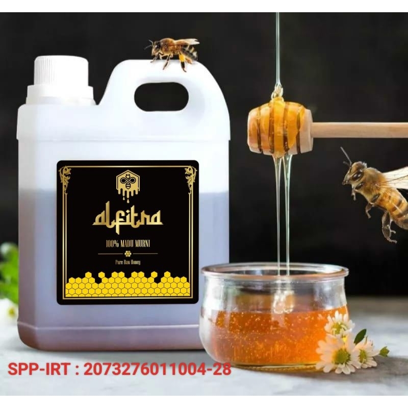 Jual MADU ALFITRA 1/2 KG MADU ASLI MURNI TANPA CAMPURAN 100% RAW HONEY ...