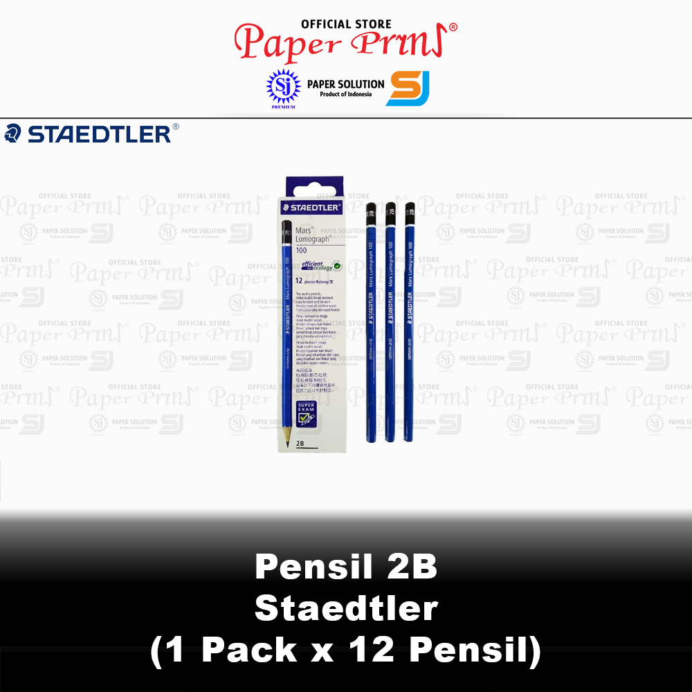 Jual Pensil 2B Staedtler - 1 Pack isi 12 Pensil | Shopee Indonesia