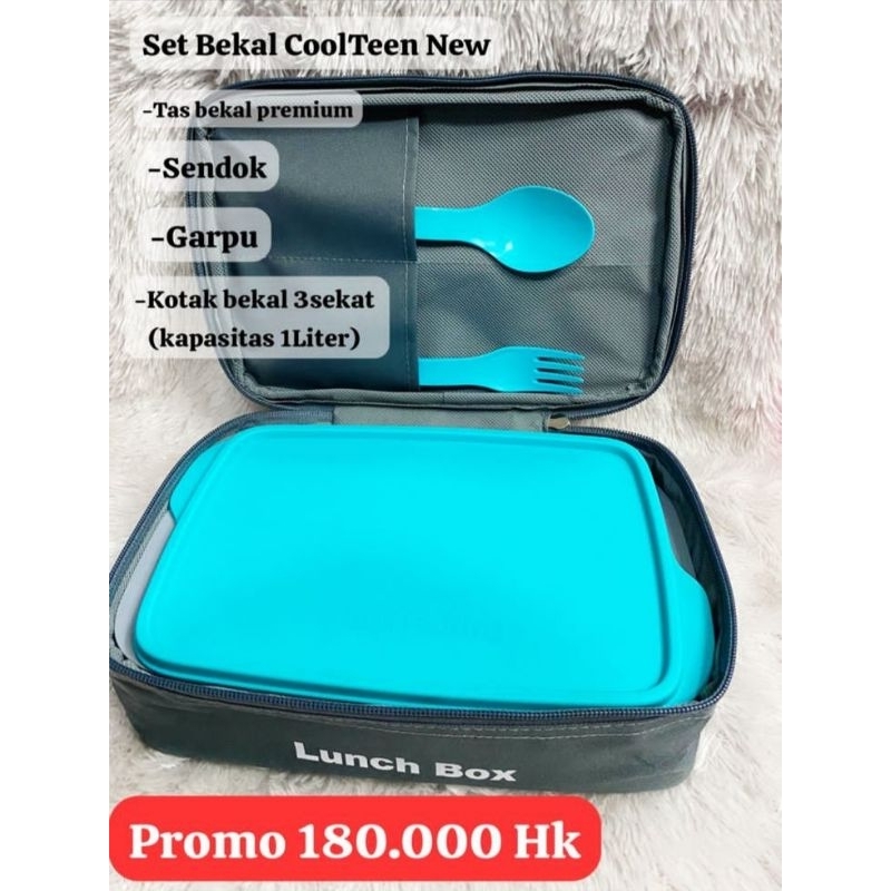 Jual Coolteen Tupperware, Kotak Makan sekat Tupperware , Devided Lunch ...