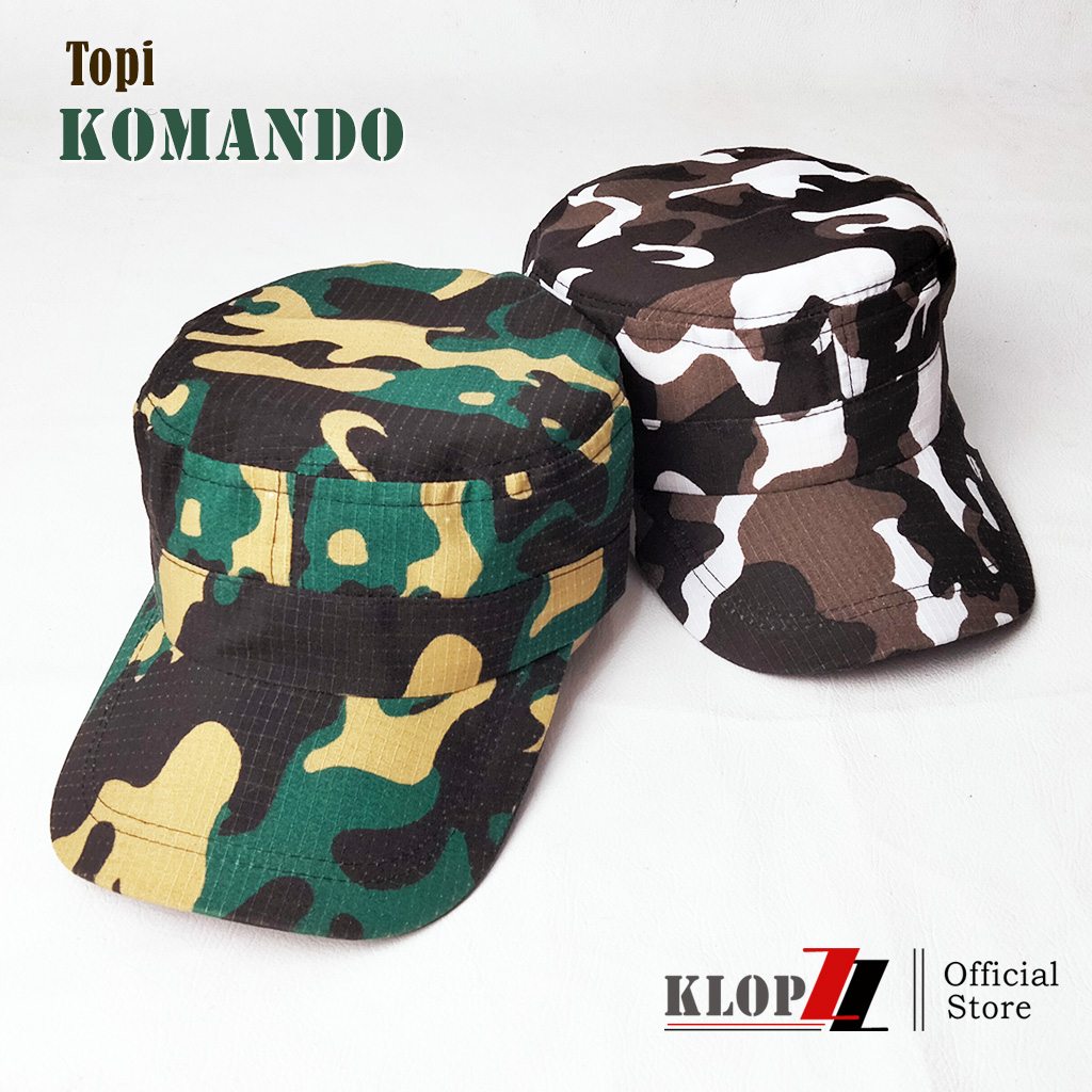 Jual Topi Komando Pria Loreng TNI Topi Tentara Dewasa Militer Army ...
