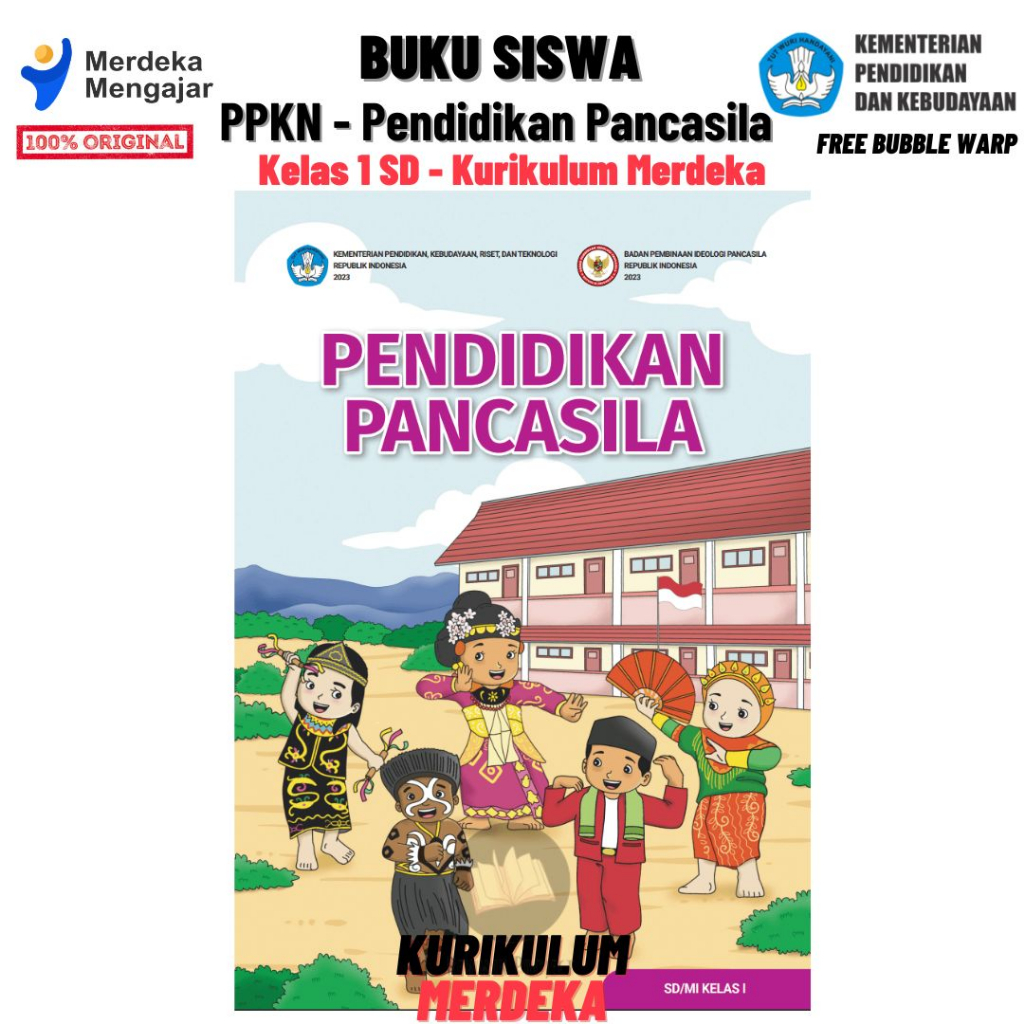 Jual Buku PENDIDIKAN PANCASILA - PPKN - Kelas 1 SD Kurikulum Merdeka - BPIP | Shopee Indonesia