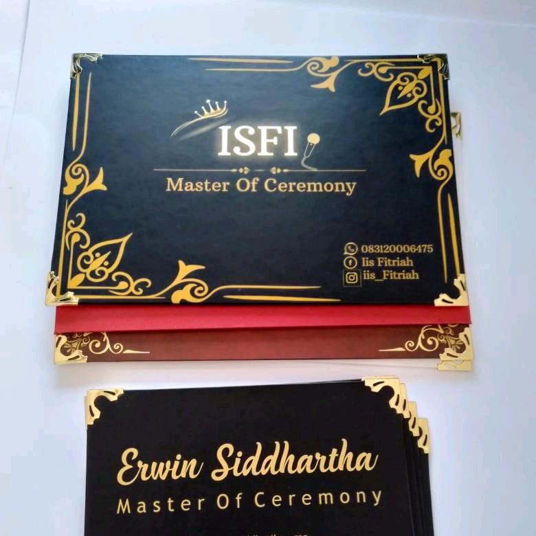 Jual Cuecard MC cue card Hardcover laminasi (waterproof) custom desain ...