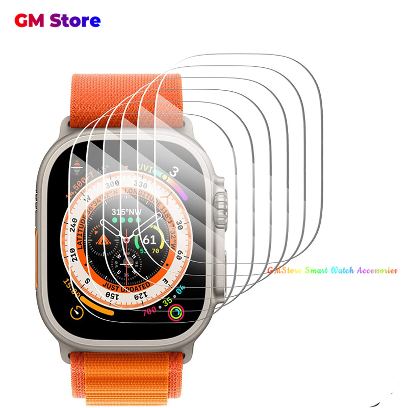 Jual Screen Protector Clear Full Protective Film For Apple Watch Ultra ...