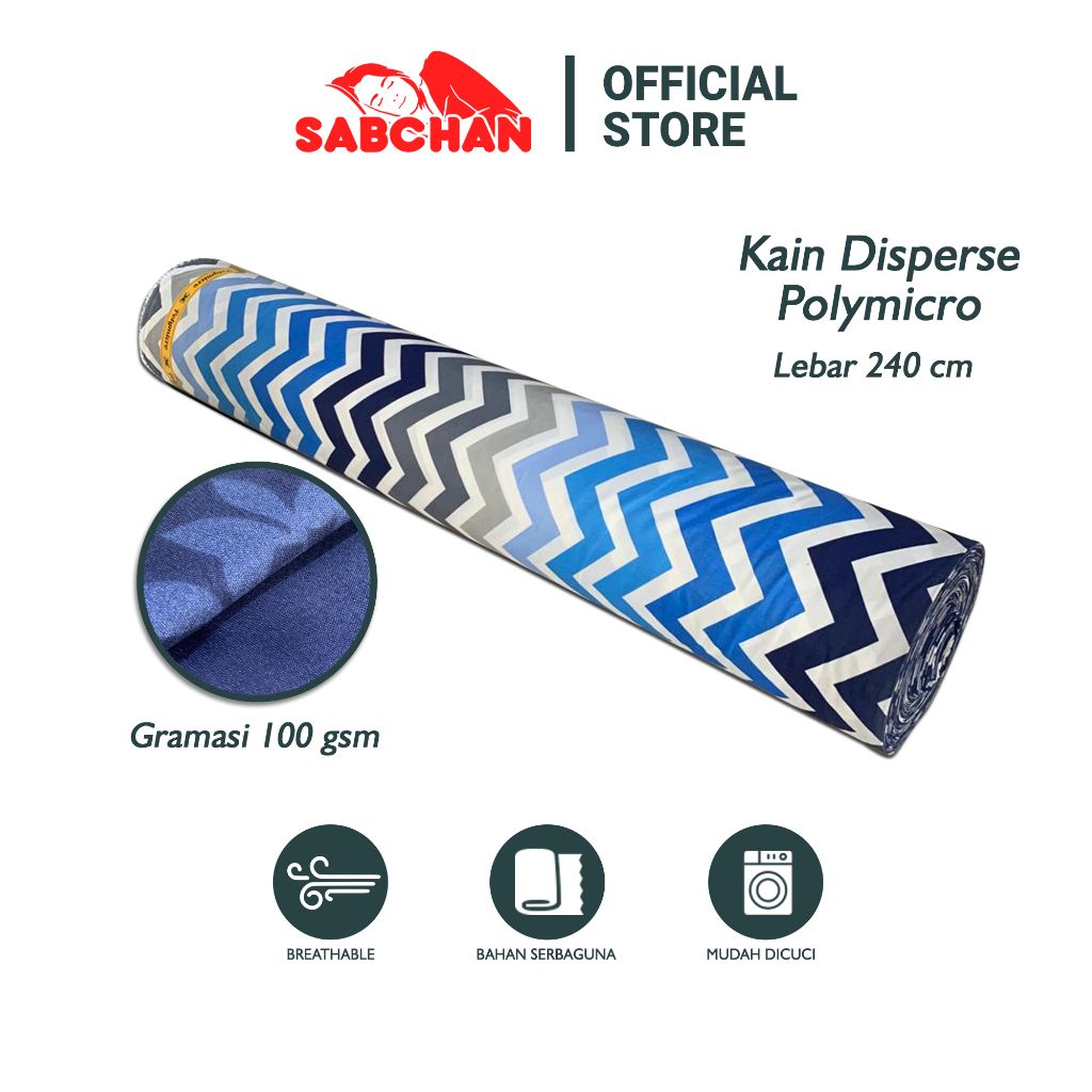 Jual Kain Disperse Polymicro Gramasi 100gsm meteran | Shopee Indonesia