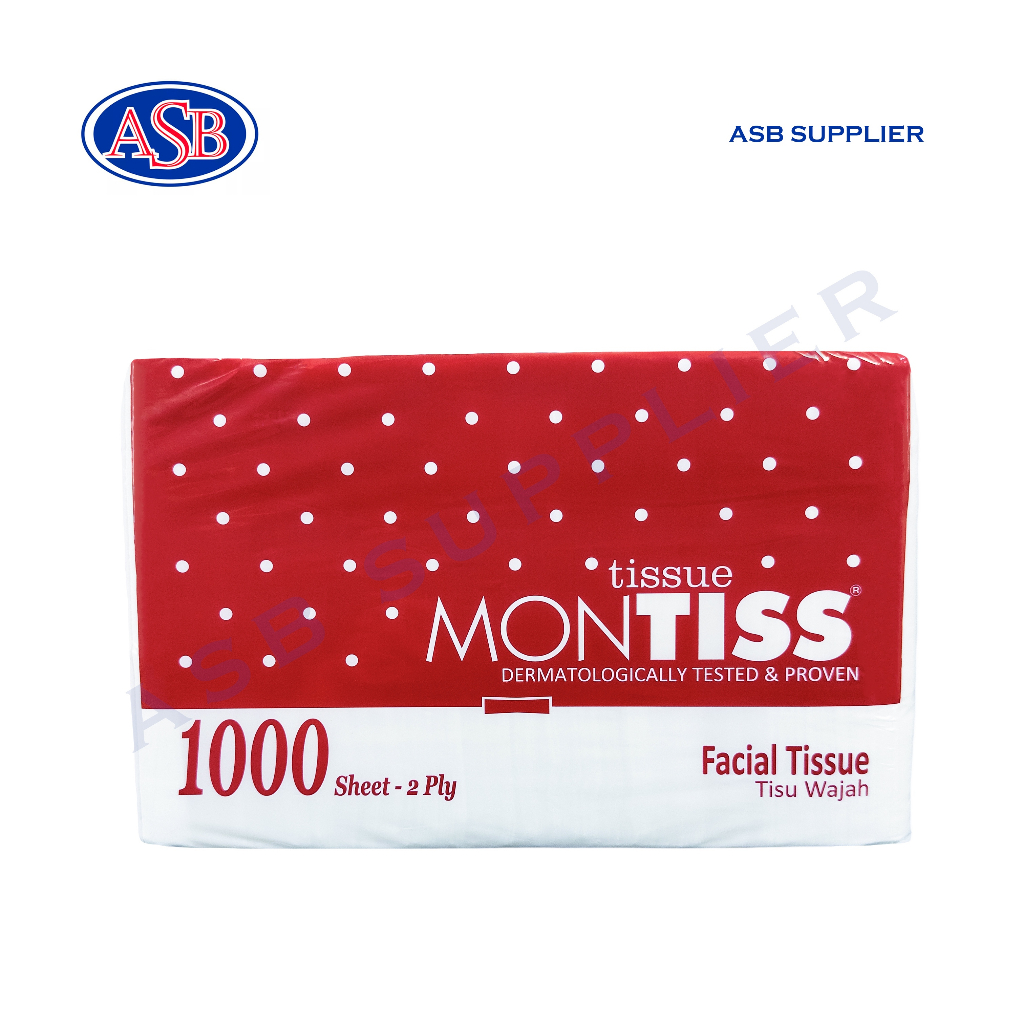 Jual Tissue / Tisu MONTISS Facial 2 Ply (1000 Sheets) | Shopee Indonesia