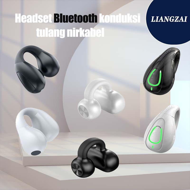 Jual [Pemakaian Tanpa Rasa Sakit] Headset Bluetooth konduksi tulang nirkabel non-in-ear/tunggal ...