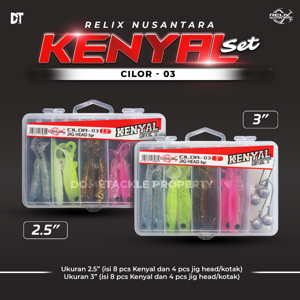 Jual Relix Nusantara Kenyal Set Cilor Softlure Size 2.5 3 Umpan Pancing ...