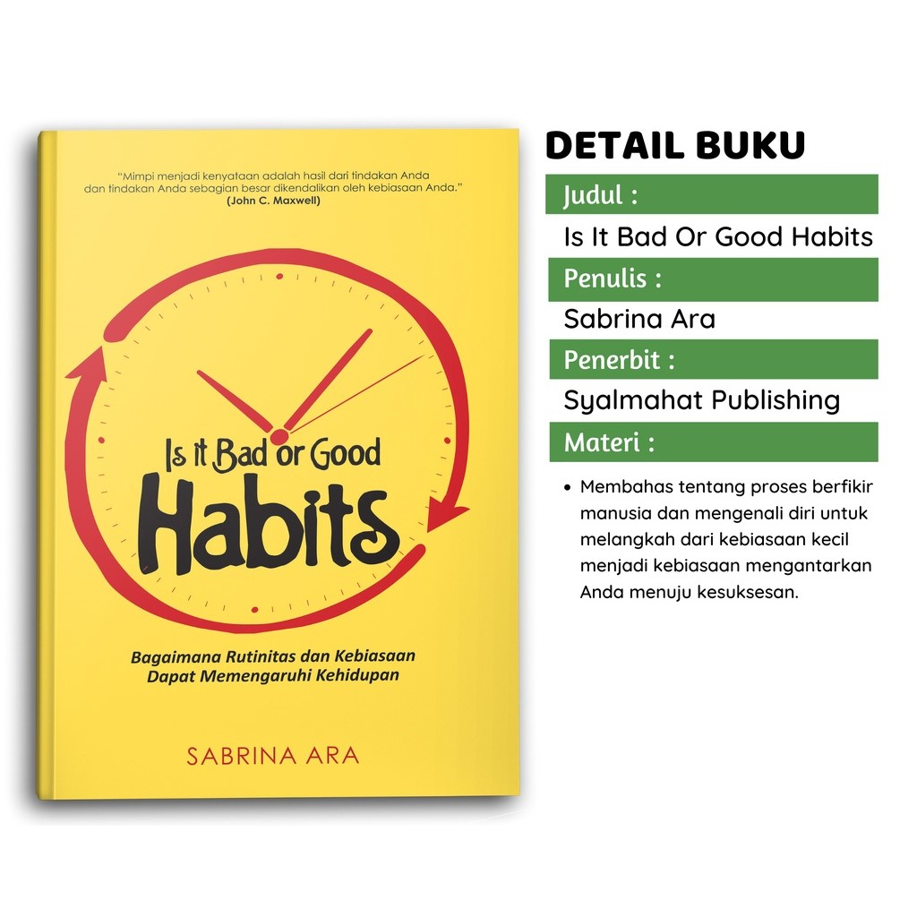 Jual Buku Psikologi Pengembangan Diri Is It Bad Or Good Habits Motivasi Self Improvement ...