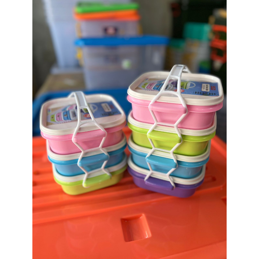 Jual Rantang Segi Susun 3 dan 4 RTG117 / Rantang Makanan / Rantang ...