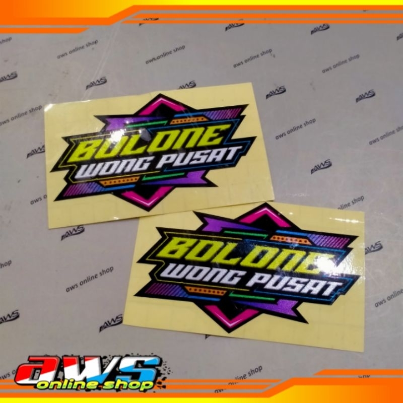 Jual Sticker Bolone Wong Pusat Printcut | Shopee Indonesia