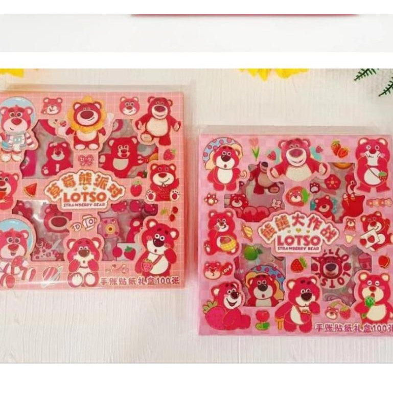 Jual READY STOK STICKER ANAK ISI 100 LB BERUANG LOTSO STICKER ANAK LUCU ...