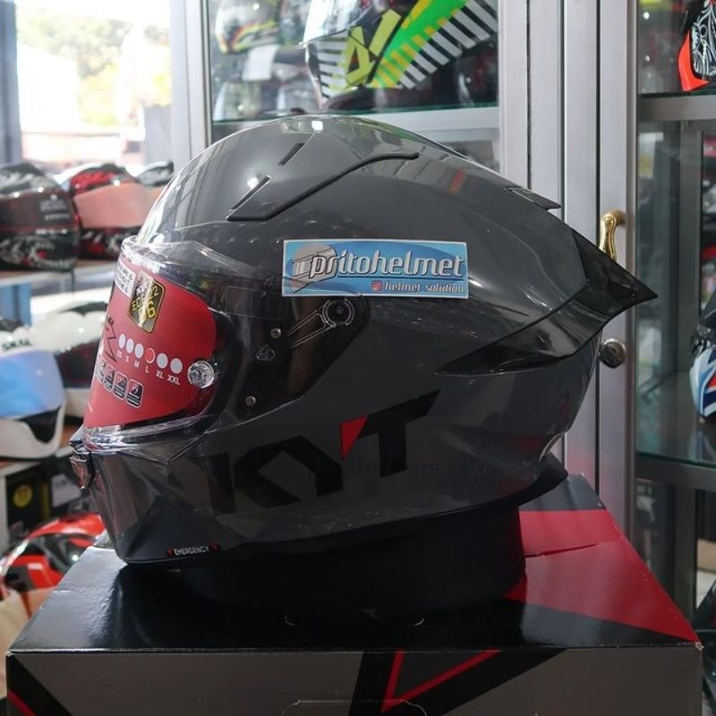 Jual KYT R2R Plain Gorila Grey | Shopee Indonesia