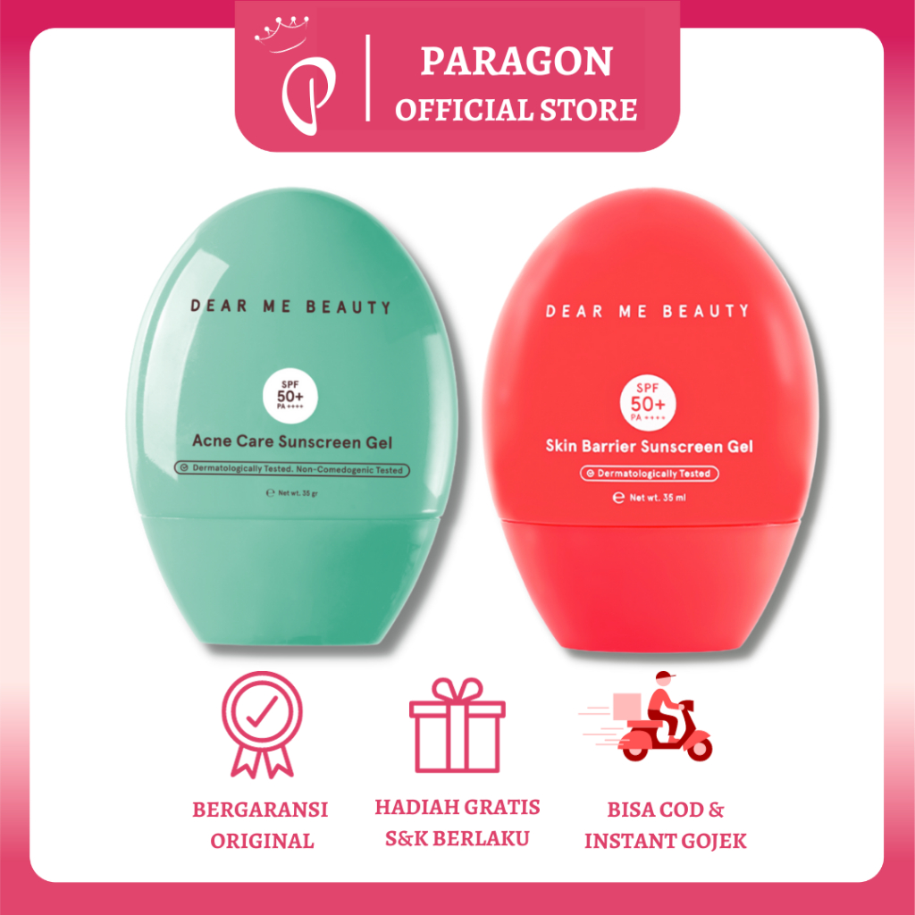 Jual Dear Me Beauty Skin Barrier Sunscreen Gel SPF 50 PA++++ 35ml ...