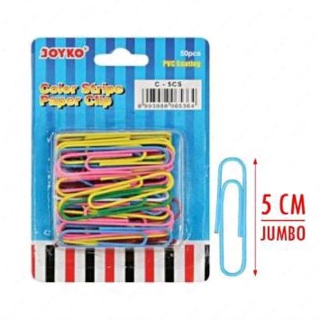 Jual Paper Clip Jumbo Warna JOYKO C-5CS | Shopee Indonesia