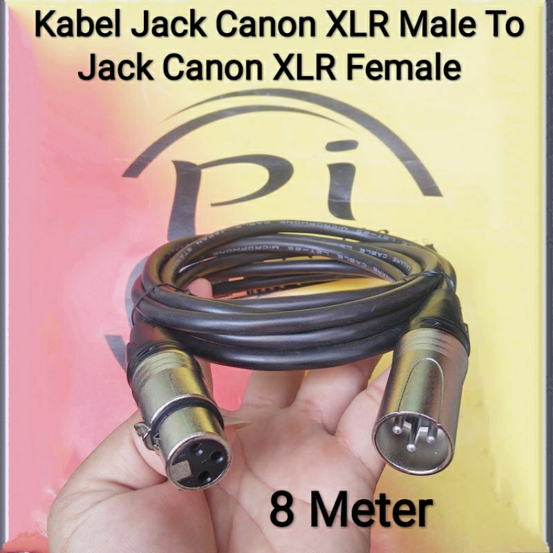 Jual Kabel Jack Canon XLR Male To Jack Canon XLR Female. ukuran panjang ...