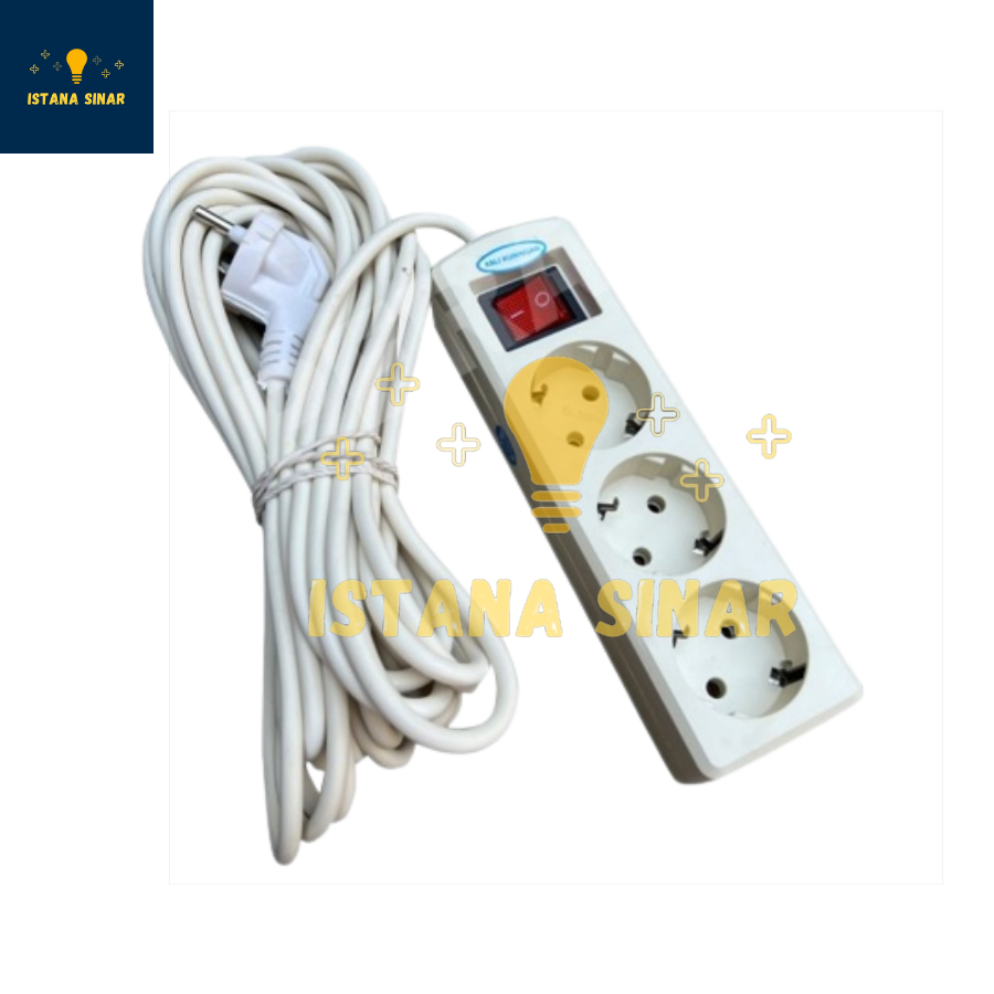 Jual STOP KONTAK + KABEL 3 LUBANG 3 METER 3M COLOKAN LISTRIK STOPKONTAK | Shopee Indonesia