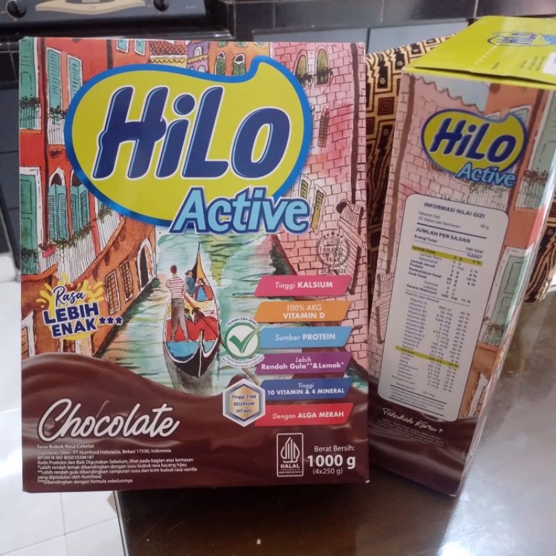 Jual Hilo Active Chocolate 1000g Susu Tinggi Kalsium | Shopee Indonesia