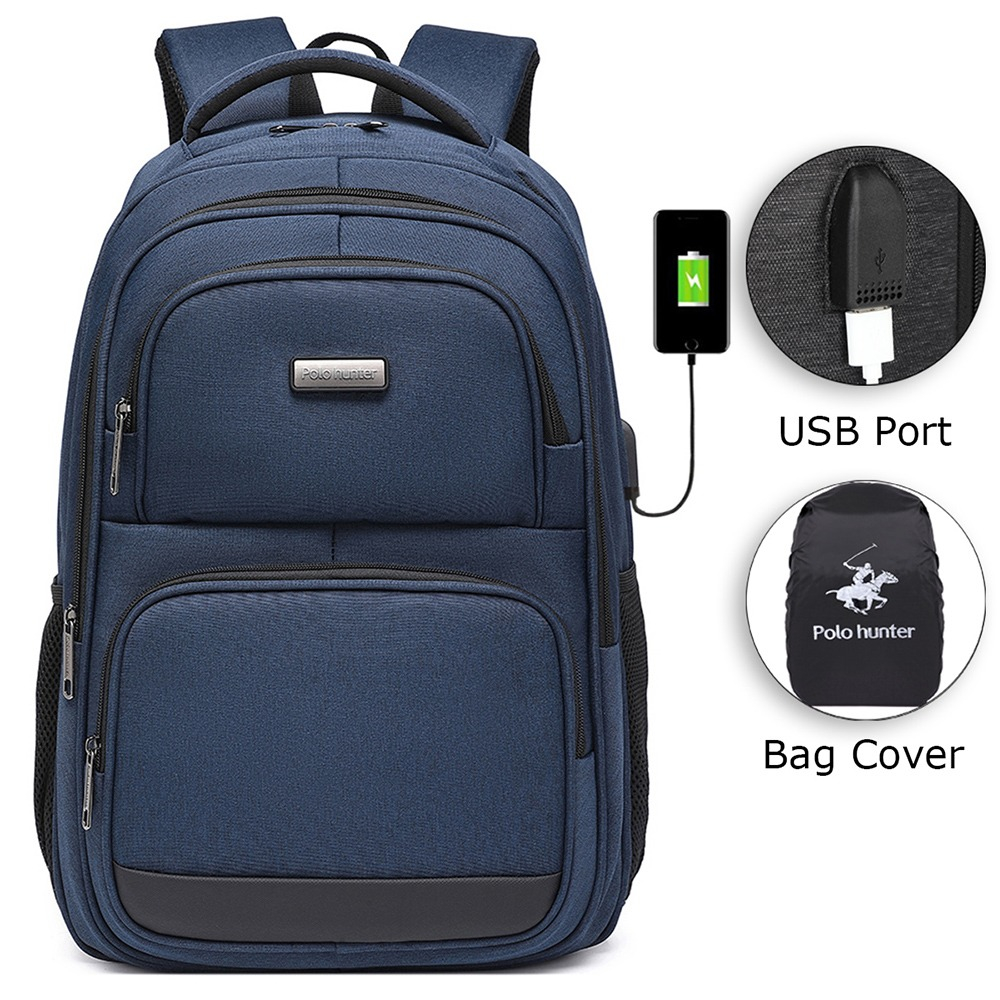 Jual Polo Hunter Tas Ransel Laptop FFH - Backpack Daypack USB Port Tas ...