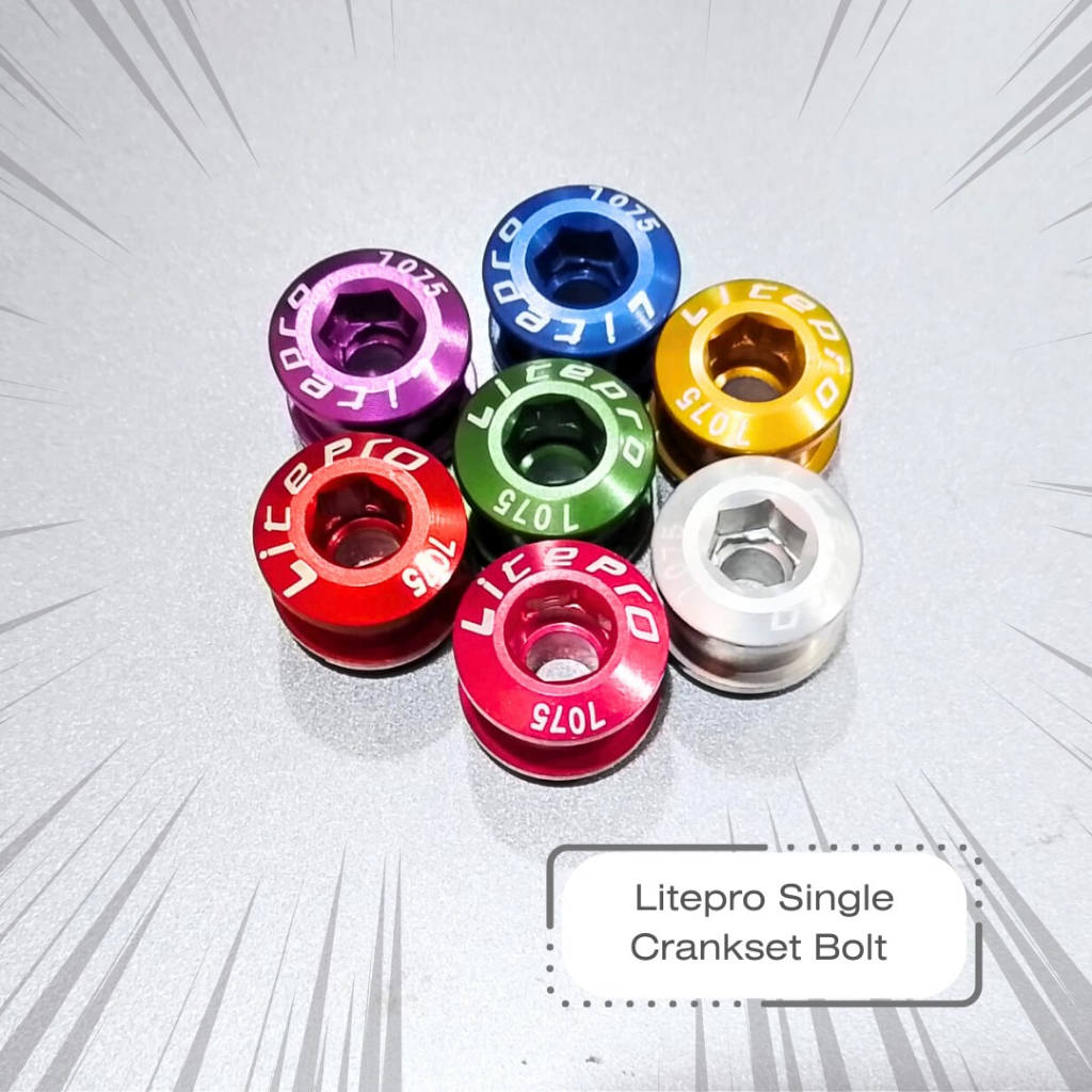 Jual MOLAN CANO LITEPRO Single Crankset Bolt 7075 | Single Baut ...