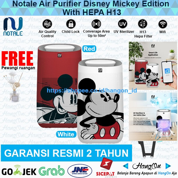 Jual Notale Air Purifier Disney Mickey Edition With HEPA H13 UV ...