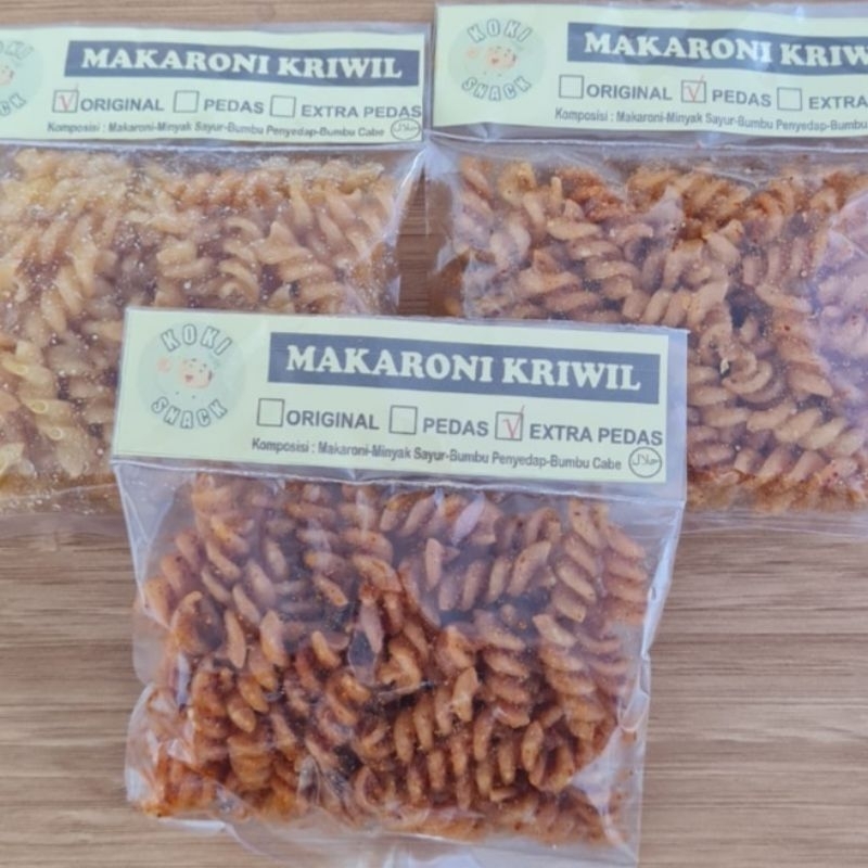 Jual 40gr Makaroni Kriwil Koki Snack Tasikmalaya | Shopee Indonesia