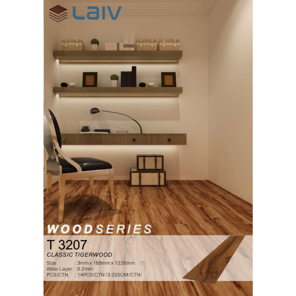 Jual Vinyl Flooring Laiv / Vinyl Lembaran 3mm Motif Kayu / Lantai Vinyl ...