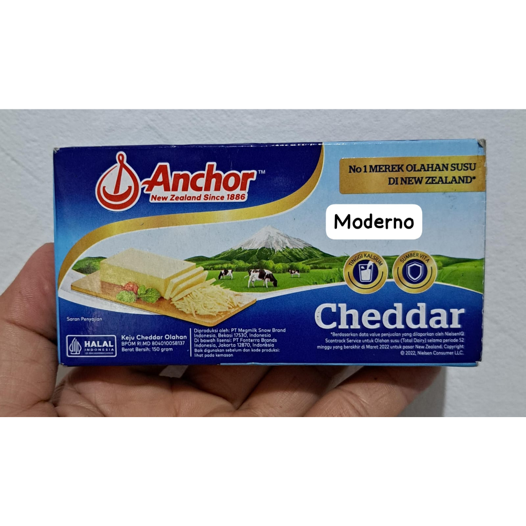 Jual Anchor cheddar Block Cheese 150gr | Shopee Indonesia
