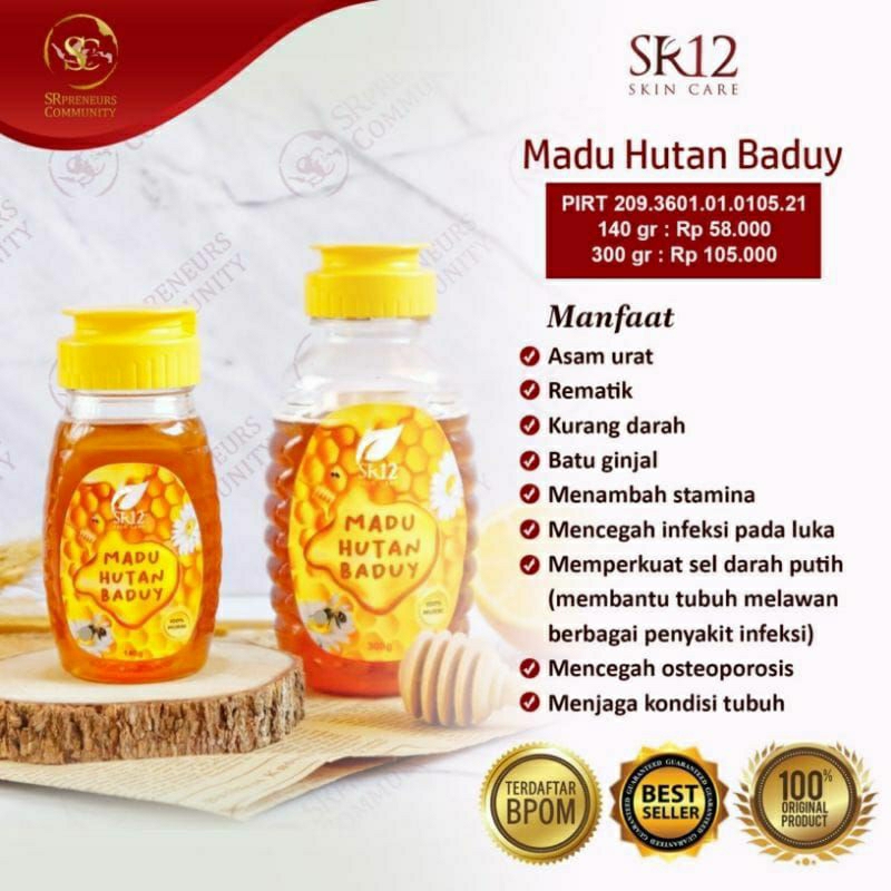 Jual SR12 Madu Lebah Desa Asli BPOM Madu Baduy SR12 dan Madu Hutan ...