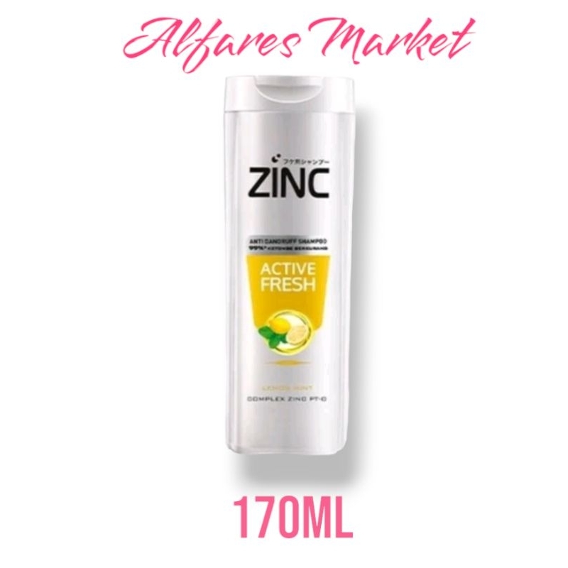 Jual ZINC SHAMPO ACTIVE FRESH LEMON MINT 170ML | Shopee Indonesia